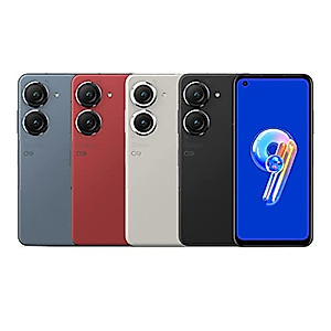 Asus Zenfone 9 5G 128GB ROM 8GB RAM Factory Unlocked (GSM Only | No CDMA - not Compatible with Verizon/Sprint) Mobile Cell Phone - White