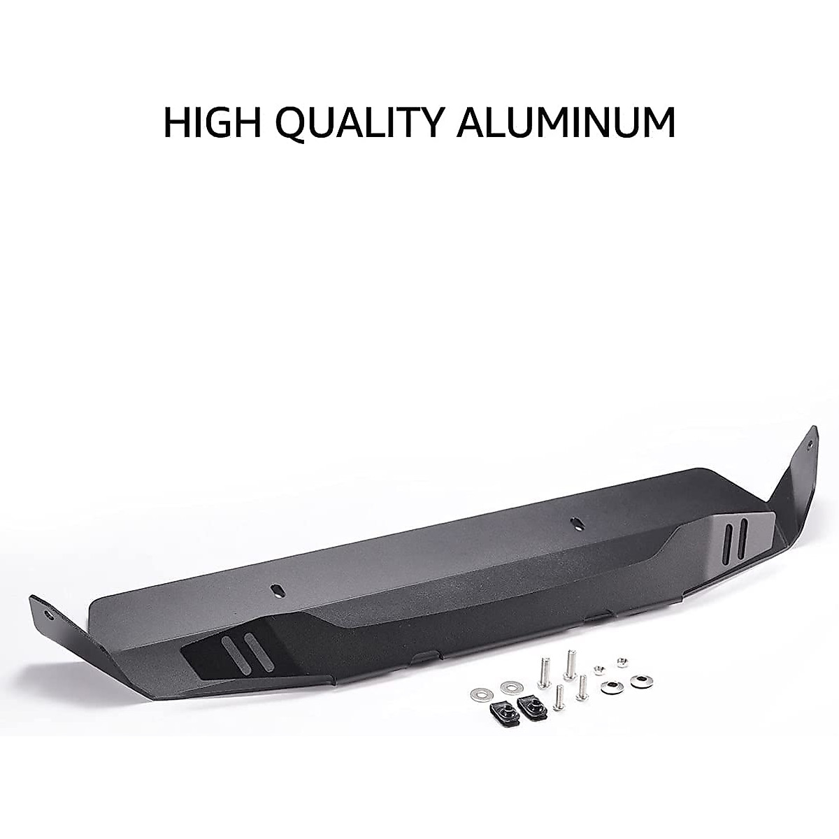 Ryker Aluminum Radiator Protector Plate for Can Am Ryker All Models Accessories,A & UTV PRO Front Bump Lip Lower Protector Skid Plate,Black Replace OEM # 219400999
