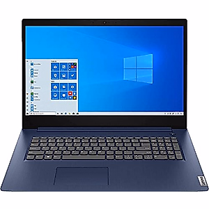 Lenovo Newest IdeaPad 17.3" HD+ Laptop Computer, Intel Quad-Core i5-1035G1(Up to 3.6GHz Beat i7-8550U), 12GB DDR4 RAM, 256GB SSD+1TB HDD, WiFi 5, Webcam, HDMI, Windows 10, Abyss Blue, JVQ MP