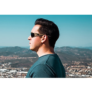 Gatorz Eyewear, Magnum Model, Aluminum Frame Sunglasses - Blackout Tactical Style/Smoked Polarized Lens