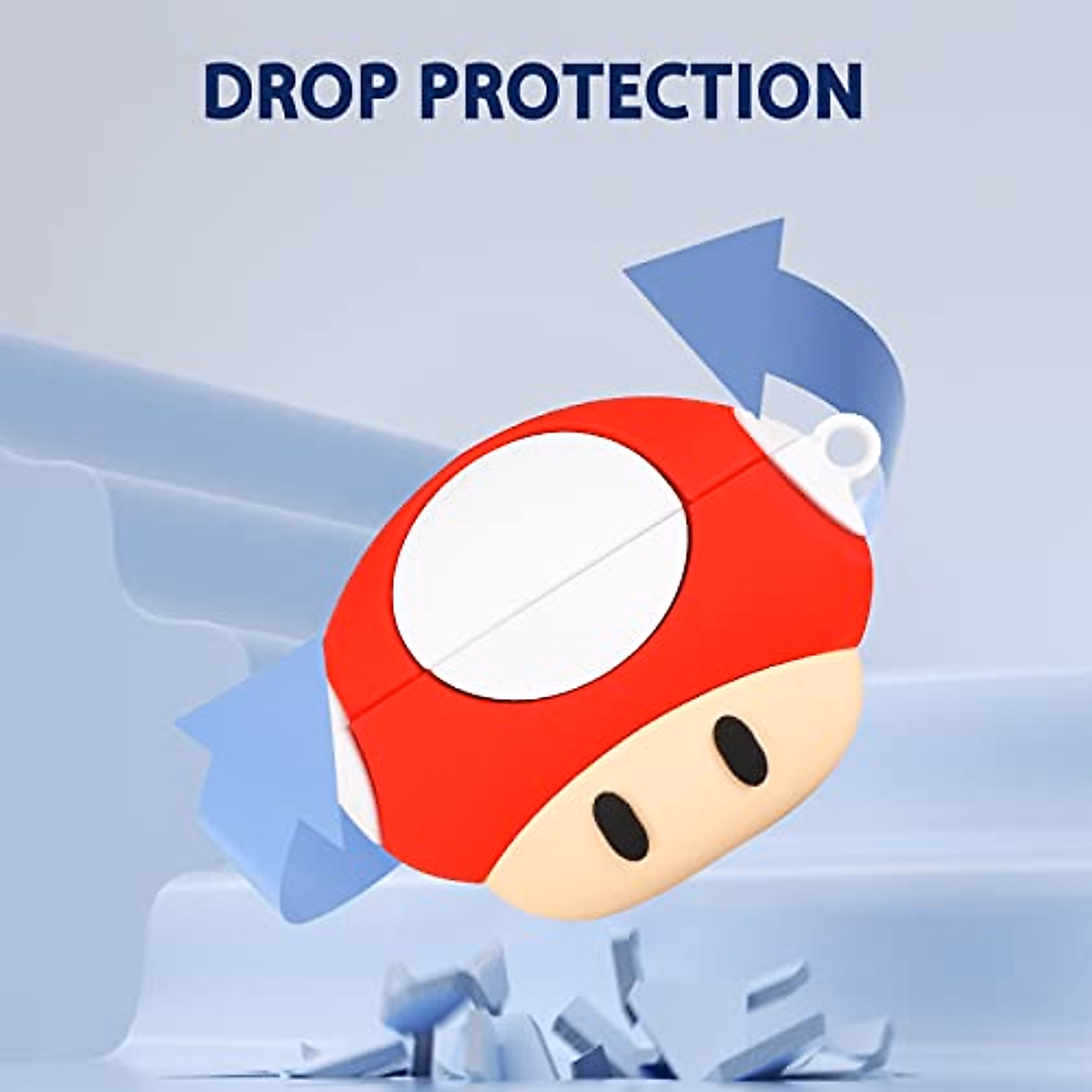 Besoar for AirPods 3rd Gen Case Cartoon Cute Kawaii Silicone Cases for Apple AirPod Air Pods 3 Design Cover Cool Unique Fashion Fun Funny Soft Coves for Girls Girly Boys(Mushroom Heads)