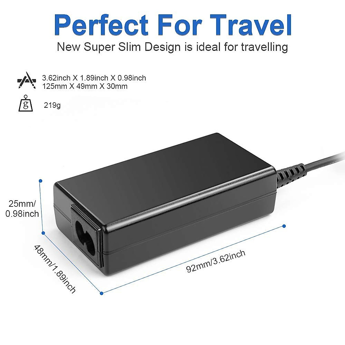 KFD 19V AC Adapter Charger for JBL Xtreme/Extreme 1 2 JBL Boombox 1 2,FUGOO XL Speaker,XGIMI Projector Power Supply, Intel NUC 11 10 8 7 6 5 Mini PC, HP Philips Asus AOC MSI Optix Monitor Power Cord