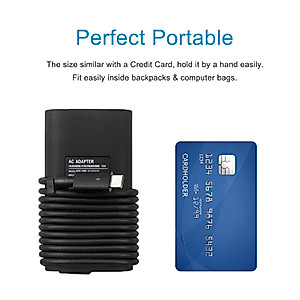 Mackertop Replacement 90W USB C Adapter Charger Compatible with Dell Latitude 11 5175, Latitude 11 5179, Latitude 12 7275, Latitude 13 7370, Dell XPS 12 9250, LA90PM170 0TDK33 TDK3