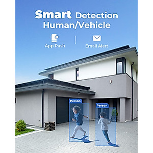 REOLINK 4K Security Camera System, Smart Person Vehicle Detection Wired Outdoor Indoor PoE Kit, RLK16-800B8 Bundle with PTZ PoE Camera RLC-823A