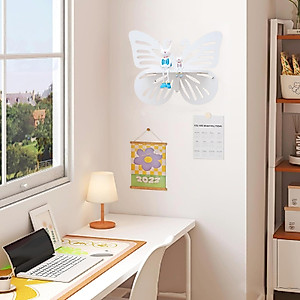 LONG XIN SERIES 1Pcs Butterfly Floating Shelf Butterfly Shape Storage Rack Wood Wall Decor Bookshelf Picture Display for Bedroom Bathroom Living Room Decor Storage