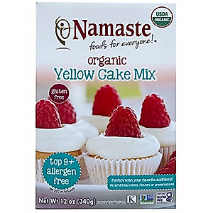 Namaste Foods Organic Gluten Free Yellow Cake Mix, 12 Ounce – Allergen Free