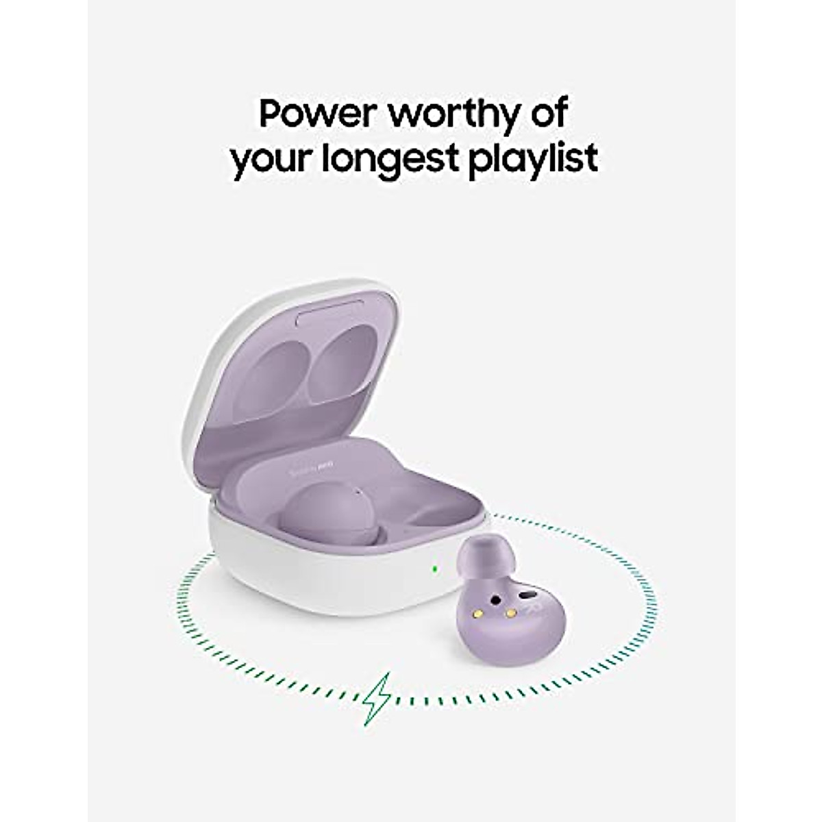 SAMSUNG Galaxy Buds 2 True Wireless Earbuds Noise Cancelling Ambient Sound Bluetooth Lightweight Comfort Fit Touch Control US Version, Lavender