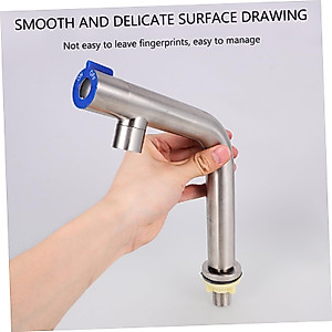 OSALADI 2pcs Black Sink Faucet Toothbrush Travel Case Stainless Steel Water Tap Brass Faucet Faucets for Bath Sinks Stainless Steel Faucet Taps Toilet Water Tap American Style Wash Basin