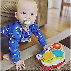 Baby Toys 6 to 12 Mouth, Baby Drum Toys for Toddler Girl and Boy, Piano Light Up Toys for 6 9 12 18 Babies and Toddlers, Early Learning Educational Musical Gift Toy for 1 Year Old Boys Girls