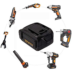CEENR 2 Pack 4.0Ah WA3520 20v Replacement for Worx 20V Battery Lithium 20 Volt WA3525 WA3575 WA3578 Compatible with Worx Weed Eater, Leaf Blower Tools WG151s WG155s WG255s WG540s WG545s WG890 WG891