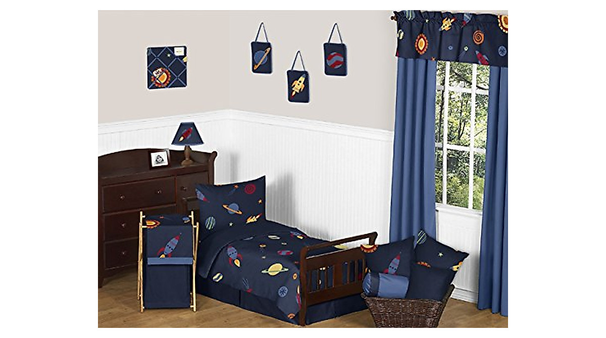Baby Kids Laundry Hamper Space Galaxy Rocket Ship - Stylish & Collapsible