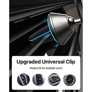 andobil for Magsafe Car Mount [Strongest Magnet, Easy Installation] All Metal Magnetic Cell Phone Holder Car, 360° Air Vent Car Phone Mount, Fits for iPhone 15 14 13 12 Pro Max Samsung S24 S23 Ultra