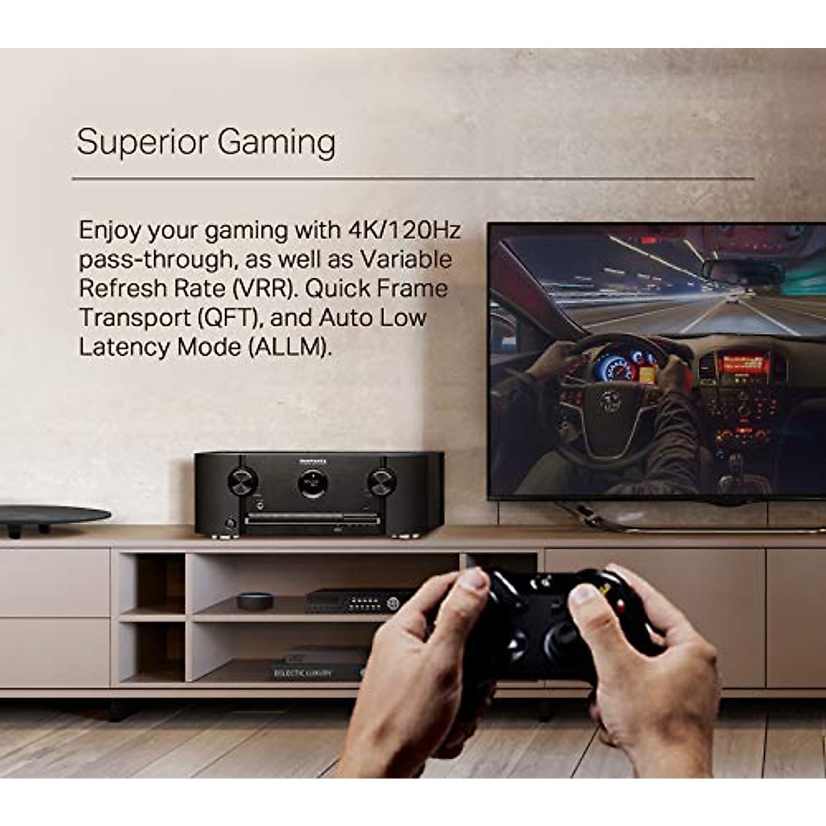 Marantz 8K UHD AVR SR5015 - 7.2 Ch (2020 Model) - Dolby Virtual Height Elevation with Built-in HEOS and Alexa Compatibility - Bluetooth Streaming & Home Automation
