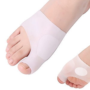 DYKOOK Gel Metatarsal Sleeves and Bunion Cushions 2Pack Thickened Metatarsal Silicone Pad Protector Bunion Pad Sleeve for Bunion Forefoot Pain Relieved and Friction Prevented