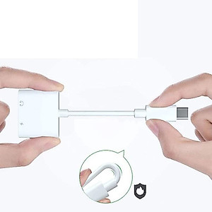 IULJH Type Adapter Splitter Jack Earphone Audio Cable Adapter Charger Converter