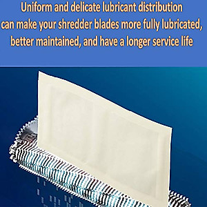 Paper Shredder Lubricant Sheets, Paper Shredder Sharpening & Lubricating Sheets-10pack