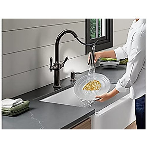KOHLER K-R24937-SD-VS Neuhaus Pull Down Kitchen Faucet, 2-Spray Faucet, Kitchen Sink Faucet with Pull Down Sprayer in Vibrant Stainless
