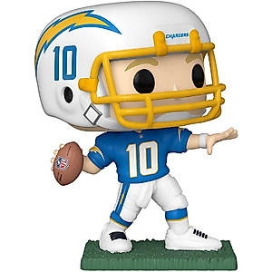 FunK0Protector Pop NFL: Justin Herbert Los Angeles Pop # 162 Vinyl Figure Bundled with EcoTek Pop Protector