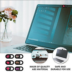 SOLUSTRE 18 Pcs Camera Privacy Cover Visual Privacy Cover Webcam Blocker Sticker Animal Privacy Lens Cover Camare Cover Sticker Camera Cover Slide Webcam Slide Tablet abs Slider Ultra Thin