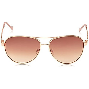 Jessica Simpson Women's J5702 Elegant Metal Aviator Pilot Sunglasses with UV400 Protection- Glamorous Lightweight Sunglasses for Women, 61mm