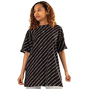 Barbie Oversized T-Shirt Womens Ladies Doll Logo Black Clothes Large