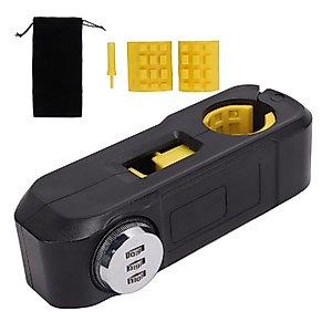 Qyebavge Universal Bike Safety Padlock, Durable Electric Handlebar Brake Lever Combination Lock, Secure Anti-Theft for Electric Bikes and Scooters, User-Friendly and Long-Lasting, Black