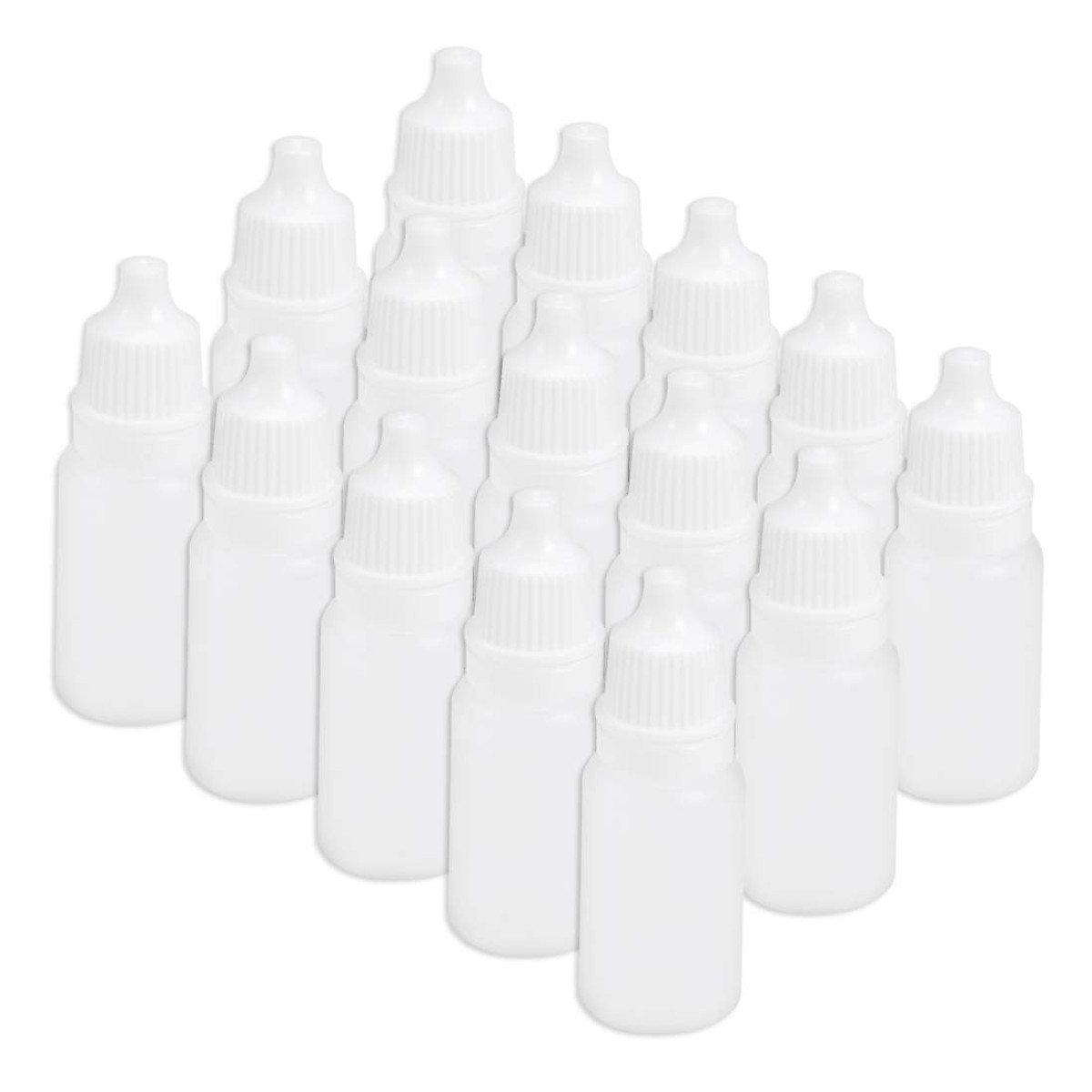 uxcell Plastic Dropper Bottle, 10ml/0.34oz Small Mouth Drop Bottles Empty Squeezable Eye Liquid Dropper Bottle 15pcs