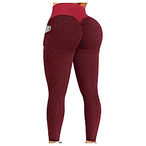 gyujnb Woman Yoga Pants Set Leggings for Women Athletic Sports Fitness Pants Yoga Running Workout Pants Yoga Pants Men Short Red
