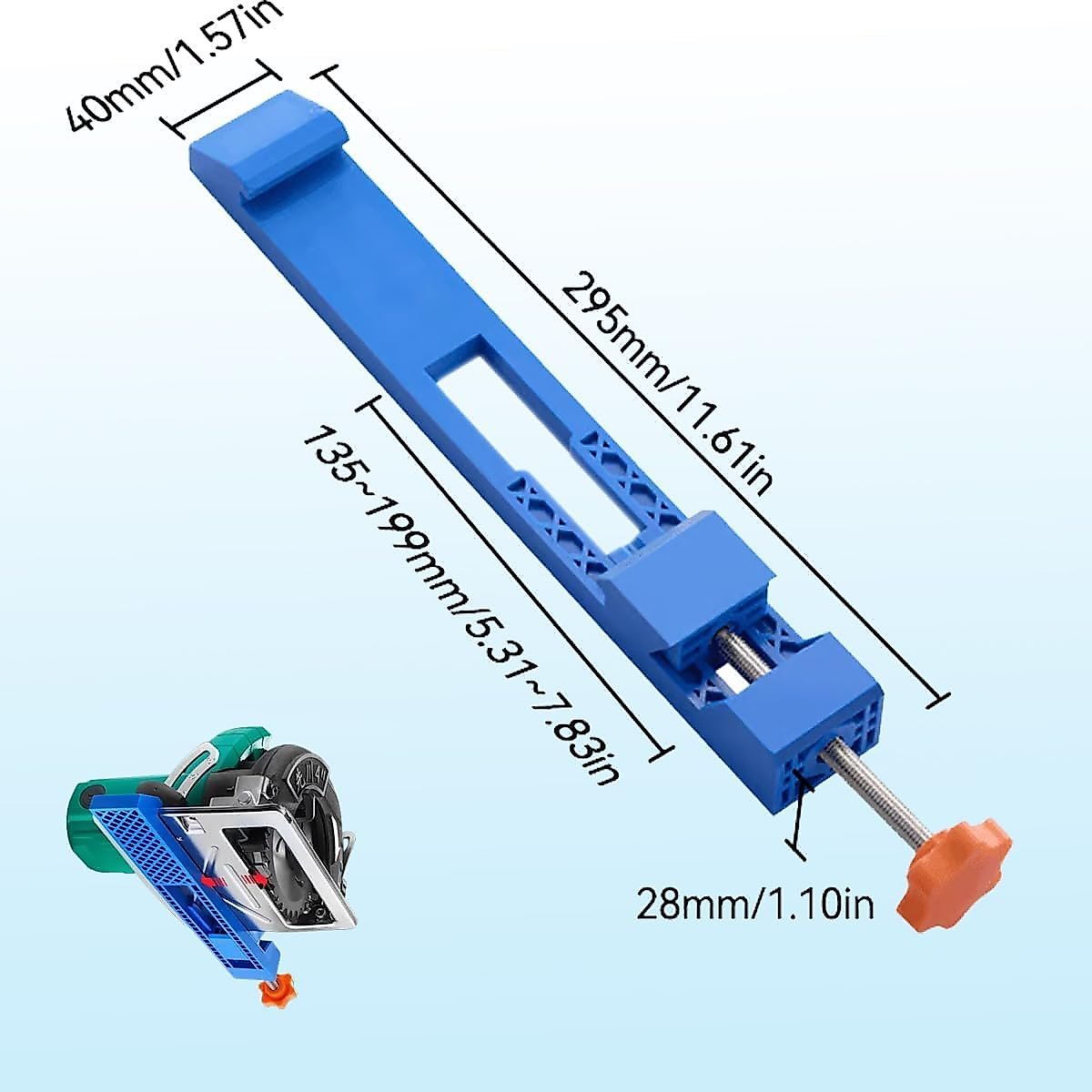 Adjustable Cutting Machine Base Guide, Electric Circular Saw Milling Positioning Clamp, Precision Wood Cutting Guide, Woodworking Tools, Specially Designed for Precision Cutting and Milling Tasks (1)