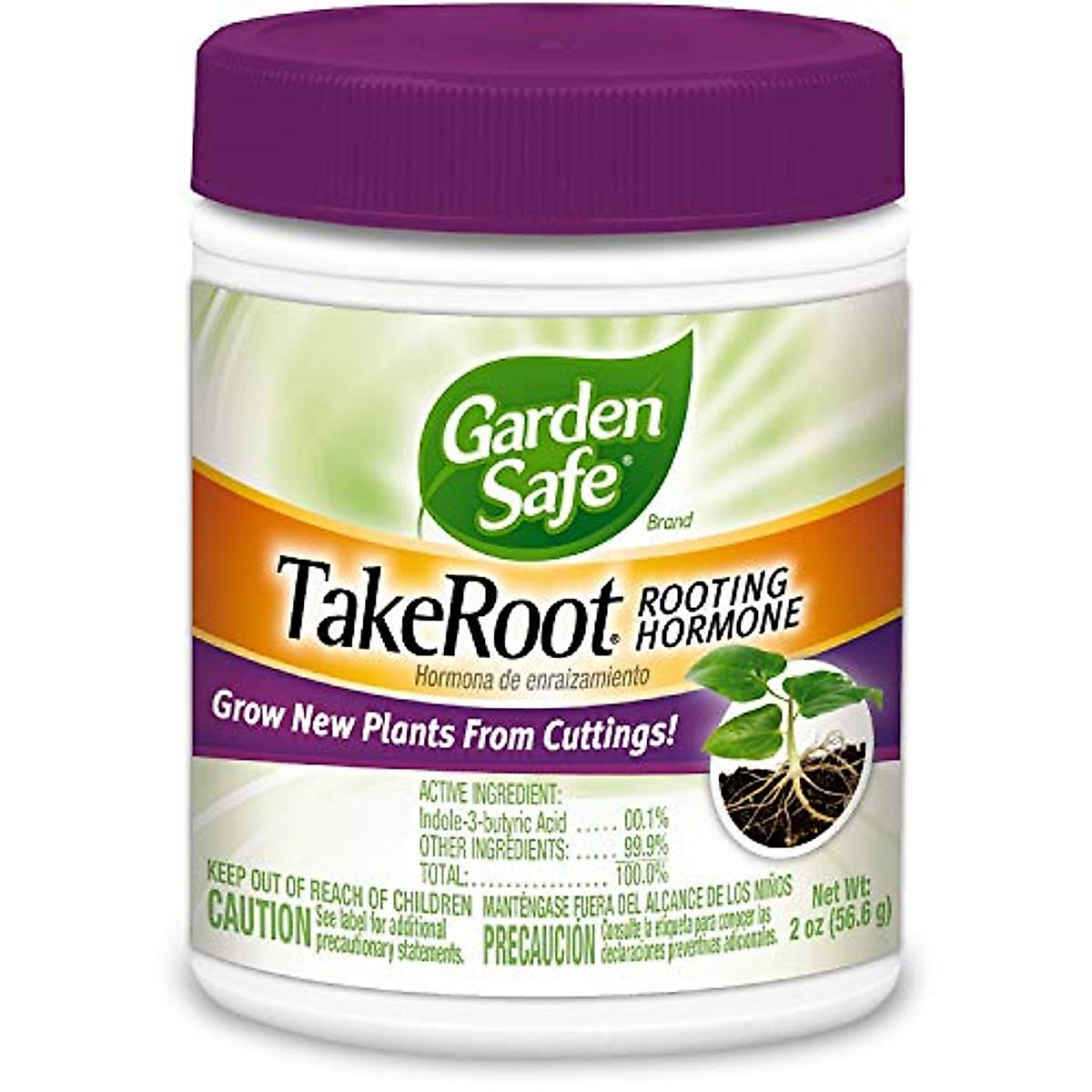 Garden Safe Take Root Rooting Hormone, Promotes Rooting, Grow New Plants From Cuttings, 2 Ounce