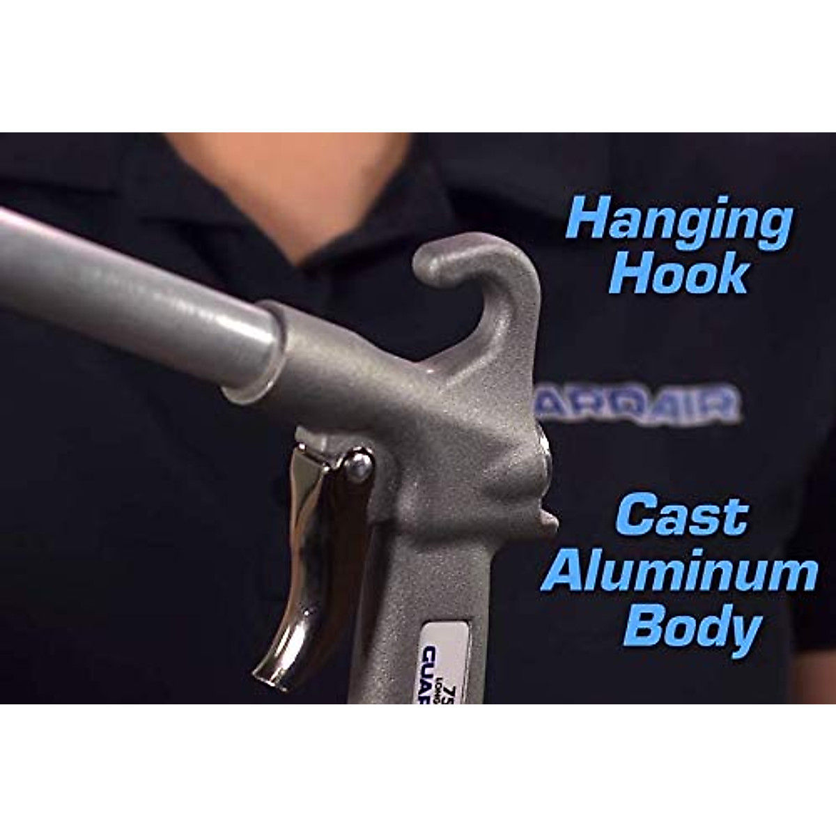 Guardair Long John 75LJ036AA Safety Air Blow Gun OSHA Compliant Alloy Nozzle with 36-Inch Aluminum Extension