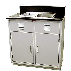 #261 HANDLER - Boilout Cabinet Dimensions: 35x23x36-3/4in - weight 21 103523 Us Dental Depot