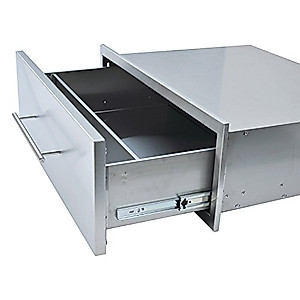 SUNSTONE DE-MD30 Designer Series Raised Style Height Single Drawer, 30" x 10", Stainless Steel