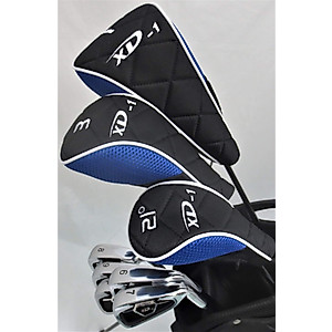 Tall Men's Golf Set Clubs for Men 6'0"- 6'6" Complete Driver, Fairway Wood, Hybrid, Irons, Putter, Stand Bag