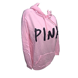 Victoria's Secret Pink Everyday Campus Pullover Sweatshirt Hoodie Color Daisy Pink Size X-Large New