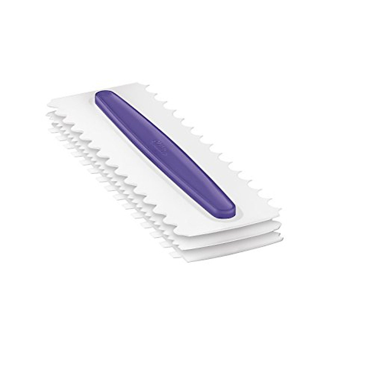 Wilton Comb Icing Smoother Set-3 Piece, White/Purple