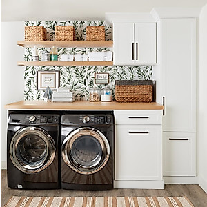 Livebor Green Leaf Wallpaper Peel and Stick Leaf Contact Paper 17.7inch x 118.1inch Green Peel and Stick Wallpaper Modern Farmhouse Wallpaper Neutral Sage Wallpaper Self Adhesive Decorative Paper