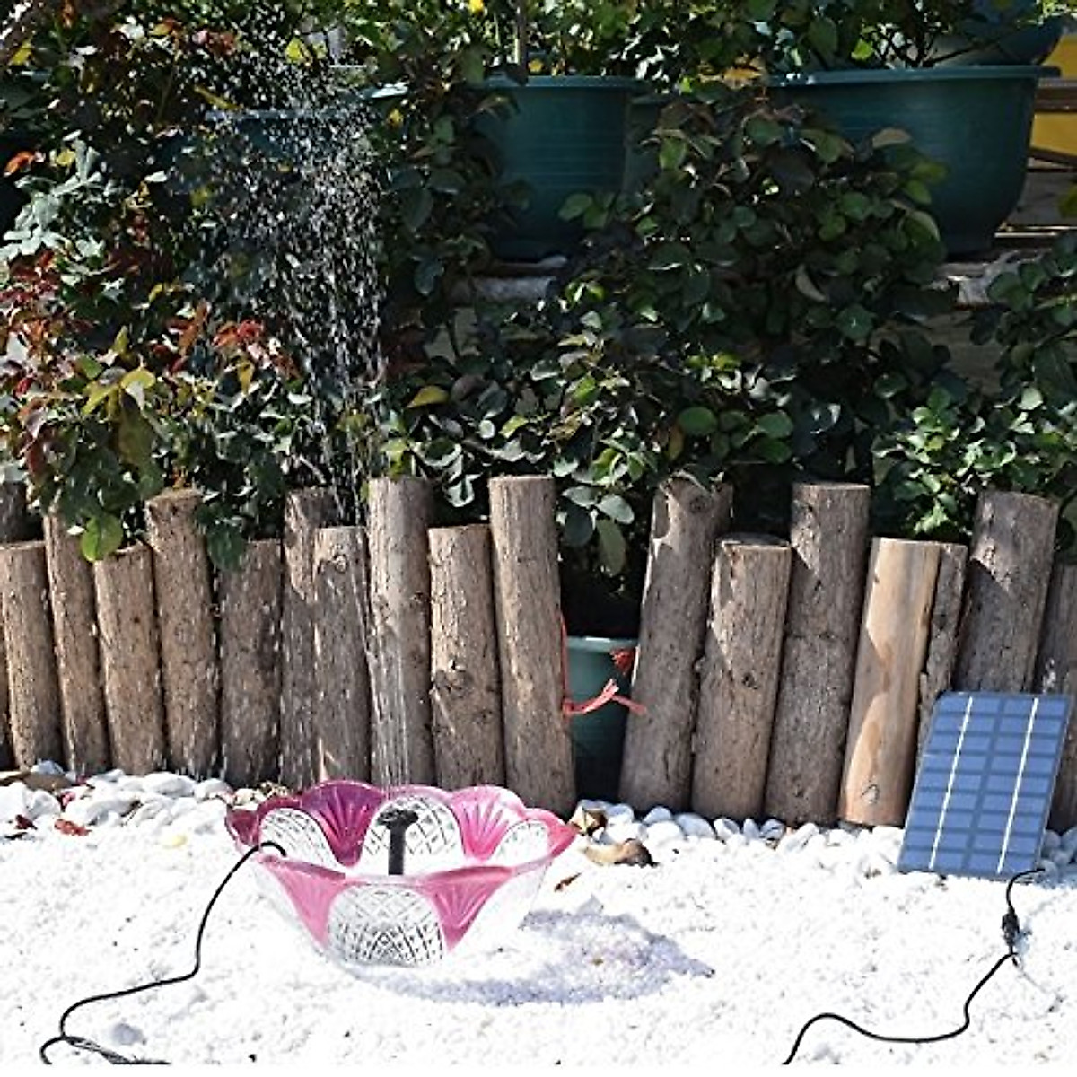 MASO 7V 1.4W 180L/H Solar Panel Powered Water Feature Pump Garden Pool Pond Aquarium Fountain Brushless for Bird Bath Pond Pull Garden - Power Pump：JT-180（CE/ROHS/IP68） DC7V，140MA