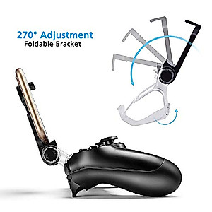 Megadream Mobile phone Gaming Clip, Controller Phone Mount Support Holder Clamp for PS4/Xbox Series/Xbox One/Samsung Galaxy S8/IOS/Android-Maximum 6 inch Phone
