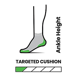 Smartwool Men's Run Targeted Cushion Ankle Socks, Graphite, Medium