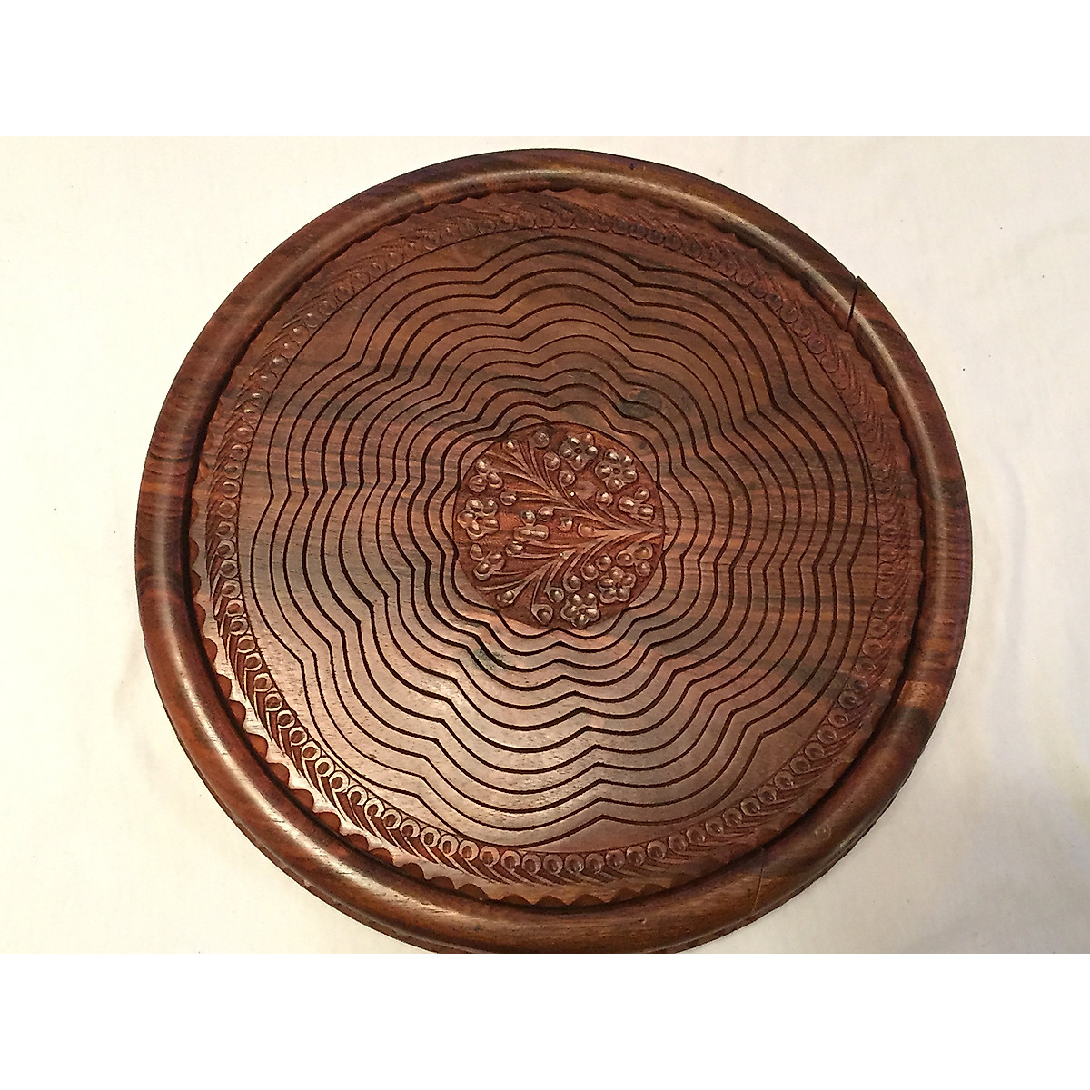 Special DAY Wedding LOVE Gift Wooden Collapsible Fruit Basket (12"x12"x12") Elegant Wooden Foldable Fruit Basket Circular Hand Crafted Valentine Day Gift