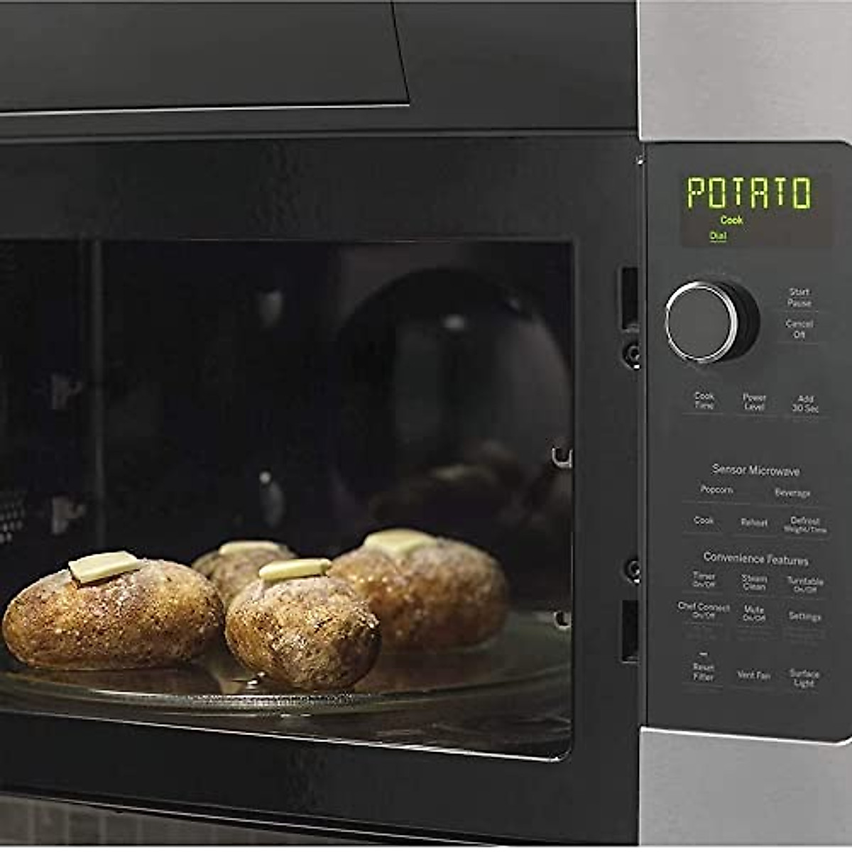 GE PVM9215SKSS Profile 2.1 Cu. Ft. Over-the-Range Sensor Microwave Oven Stainless Steel Bundle with 2 YR CPS Enhanced Protection Pack