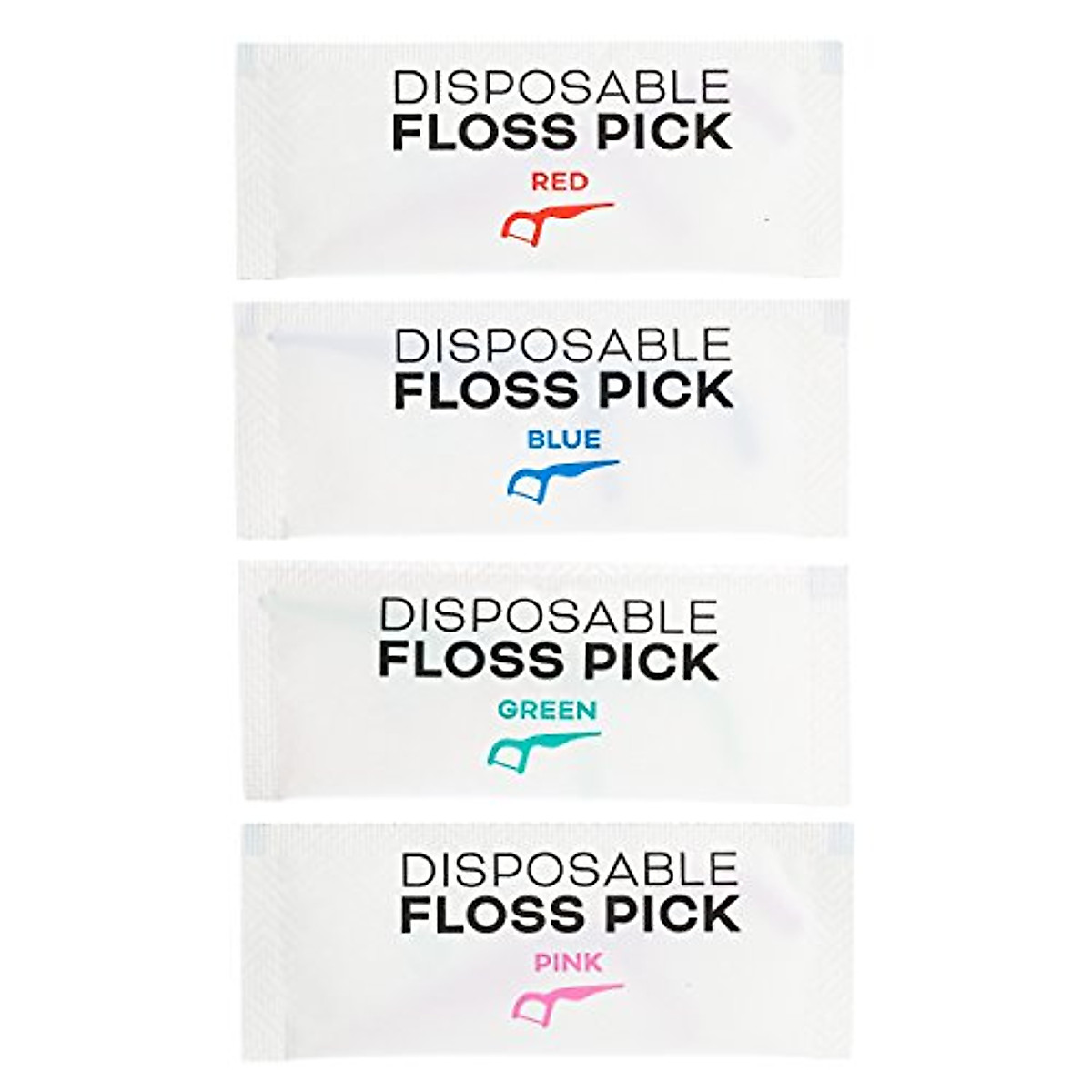450 Disposable Floss Picks: The World's Most Convenient Floss Picks, Individually Wrapped in 4 Colors