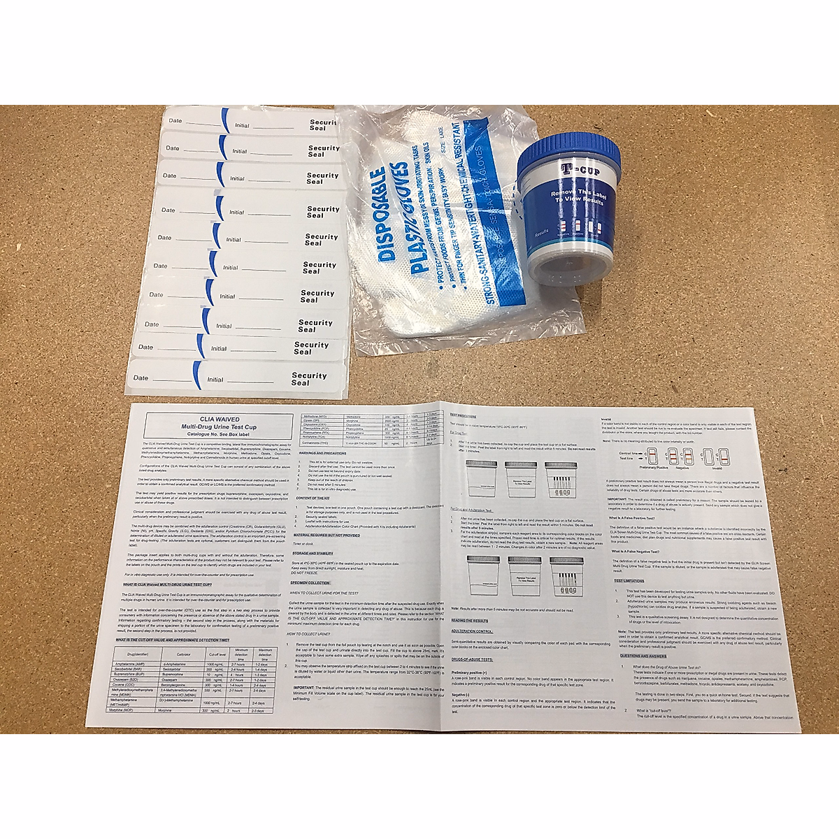 7 Panel T-Cup Multi Drug Urine Test Kit (Multiple Quantities)(250)(COC/THC/OPI/mAMP/BZO/AMP/OXY)