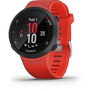 Garmin 010-N2156-06 Forerunner 45 GPS Heart Rate Monitor Running Smartwatch (Lava Red) - (Renewed)