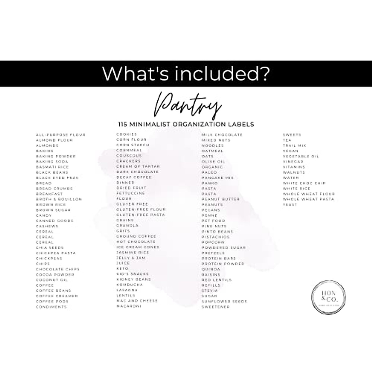 115 Minimalist Pantry Labels for Organized Storage