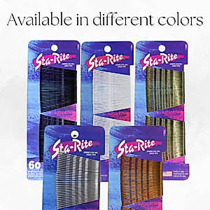 Sta-Rite Bobby Pins 1353 Silver 60 count