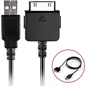 Replacement USB Sync Data Transfer Charging Cable Copper Wire Charger Cord Compatible with Microsoft Zune Zune2 ZuneHD MP3 MP4 Player (3.3ft/Black)