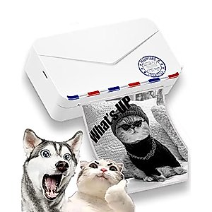 Memoking Thermal Mini Printer - 3" Photo Sticker Printer Machine with Tape 1Roll, M03AS Inkless Bluetooth Printer for Phone&Pad, HD 305DPI Mini Sticker Maker Machine Printer for Photo,Note,Memo Labels