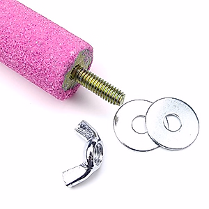 Alfie Pet - Fifer Sand Covered Perch 5-Piece Set for Birds - Color: Pink, Size: Large